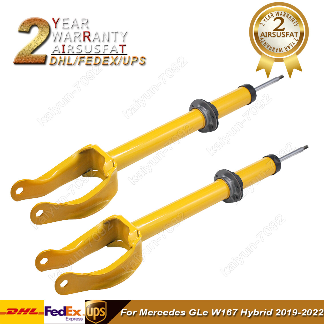 2x For Mercedes Benz GLe W167 Hybrid 2019-22 Front Shock Absorber Strut ...