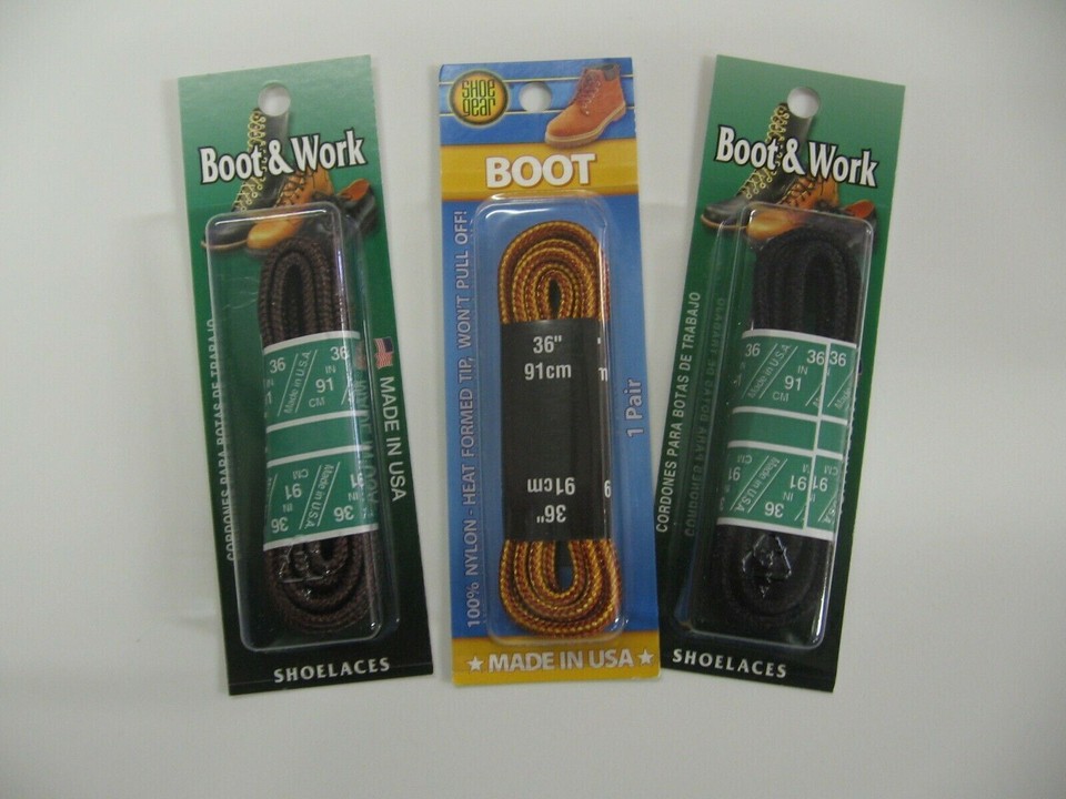 Boot Laces - Work Shoe - Nylon Boot Laces - Pic-A Size & Color 1 PAIR ...