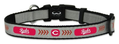 MLB Cincinnati Reds Reflective Toy Baseball Pet Collar 4421405901 - Red ...