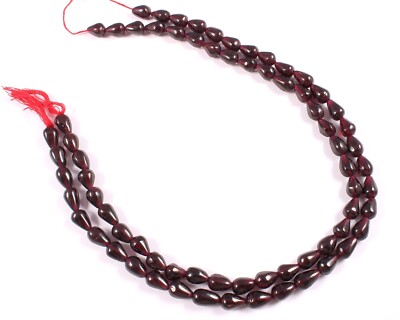 Natural Garnet Teardrop Beads Smooth Plain Red Garnet Beads for Jewelry ...