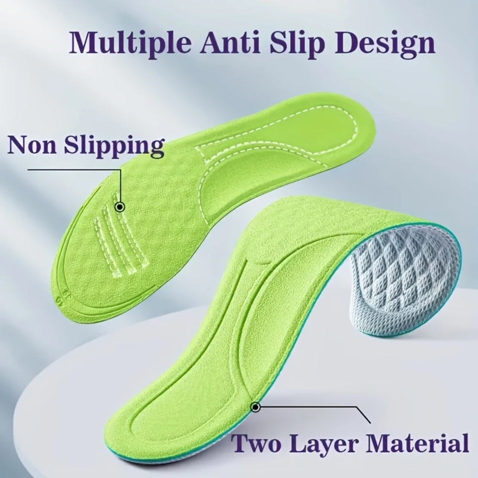 Memory Foam Shoe Insoles For Men Women Running Trainer Inner Soles Foot ...