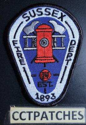 SUSSEX, CANADA FIRE DEPARTMENT PATCH | eBay