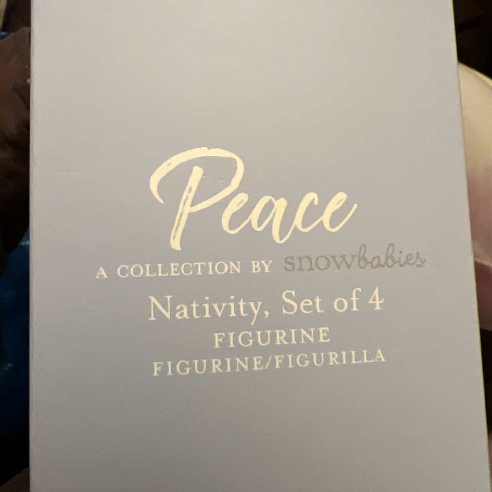 Department 56 Nativity Porcelain Figurine Set of 4 Snowbabies Peace ...