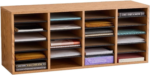 Wooden Paper and Mail Organizer for Home Office and Classroom ...
