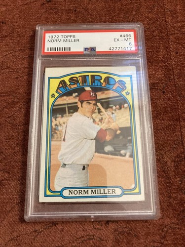 1972 topps baseball # 466 Norm Miller Psa 6 | eBay