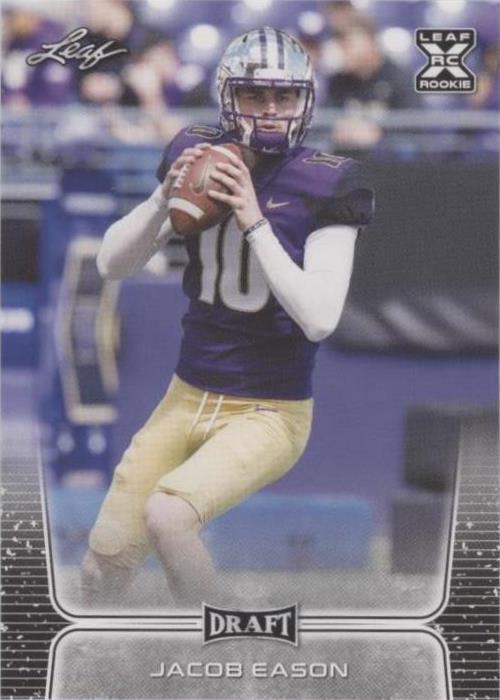 2020 Leaf Draft - Jacob Eason #12 (RC) for sale online | eBay