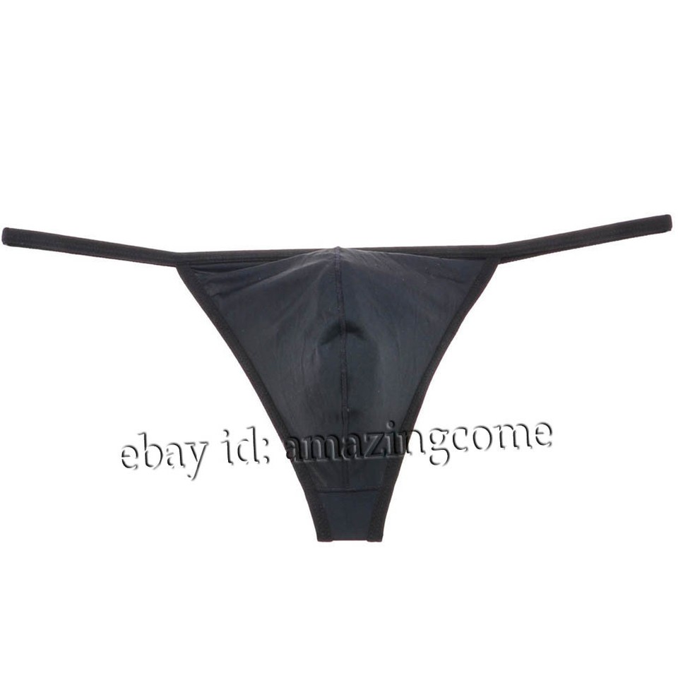 Men 4 Way Stretchy Micro Thong Underwear Narrow String Crotch Hip Tanga ...
