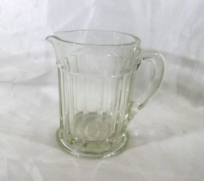 Extra Heavy Thick Clear Paneled Glass 1 Quart Pitcher | eBay