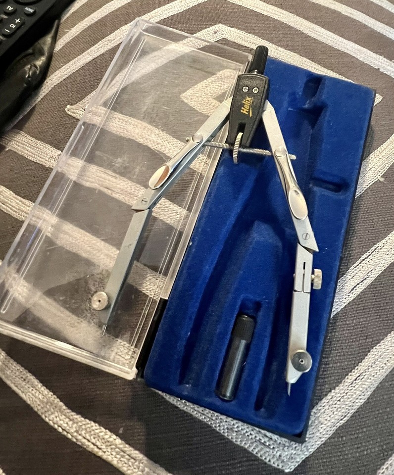 Vintage Helix Compass Drafting Drawing Precision Tool with Case. Pre ...