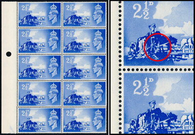 1948 KGVI Channel Islands Liberation 2½d “Line Across Wheel” Vareity U ...