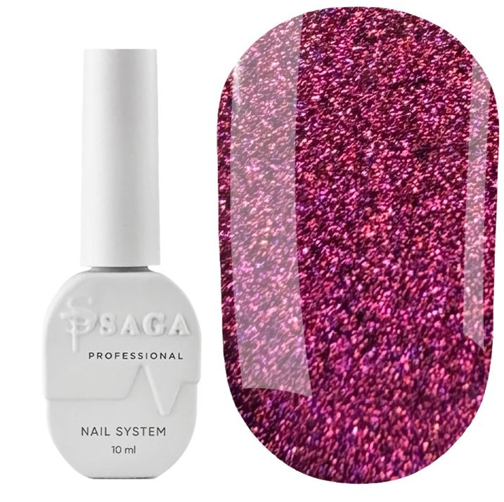 Saga Space Cat Eye Gel Nail Polish Shimmer Galaxy Cat Magnetic Manicure ...