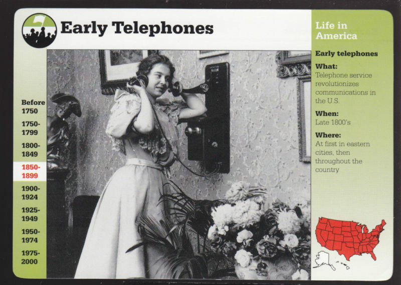 EARLY TELEPHONE HISTORY 1890 Photo Telephones 1997 GROLIER STORY OF ...