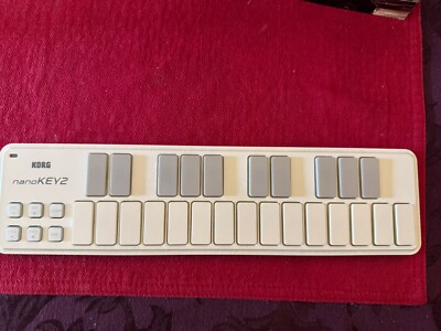 Korg NanoKey2 USB Cable 25-Key Keyboard MIDI Controller White Nano Key ...