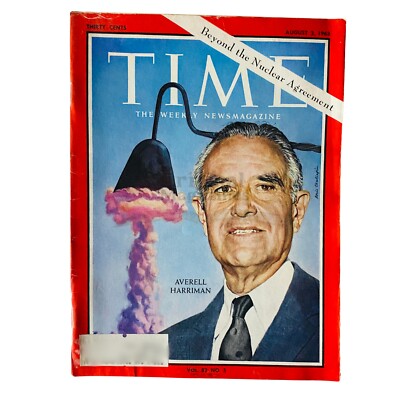 Time Magazine August 2 1963 Vol 82 No. 5 Averell Harriman Cover | eBay