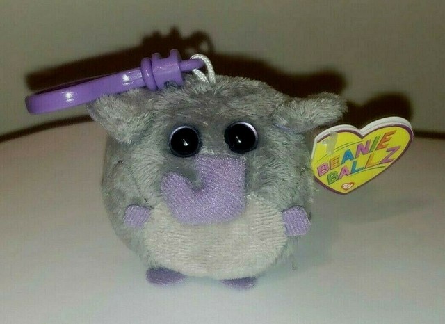 Thunder 2012 Ty Beanie Babie Ballz Elephant Keyclip Charm Key Chain 3up ...