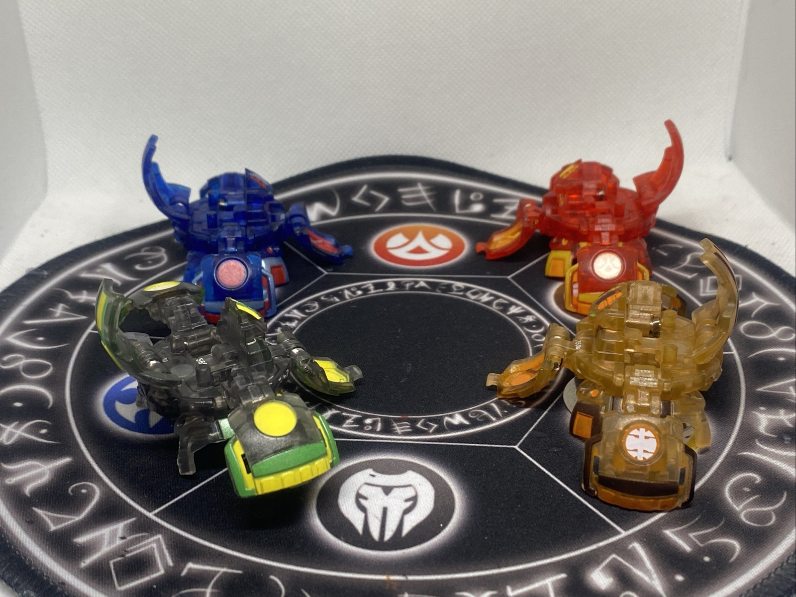 Bakugan Battle Brawler Pyrus Subterra Darkus Aquos Translucent Coredem ...