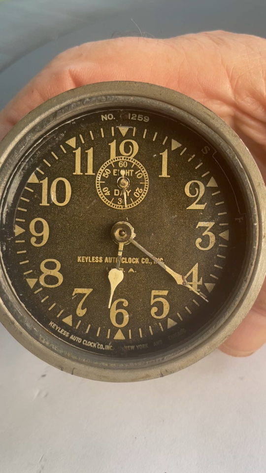 Vintage Clock Manufactured By…Keyless Auto Clock …New York /Chicago(#9 ...