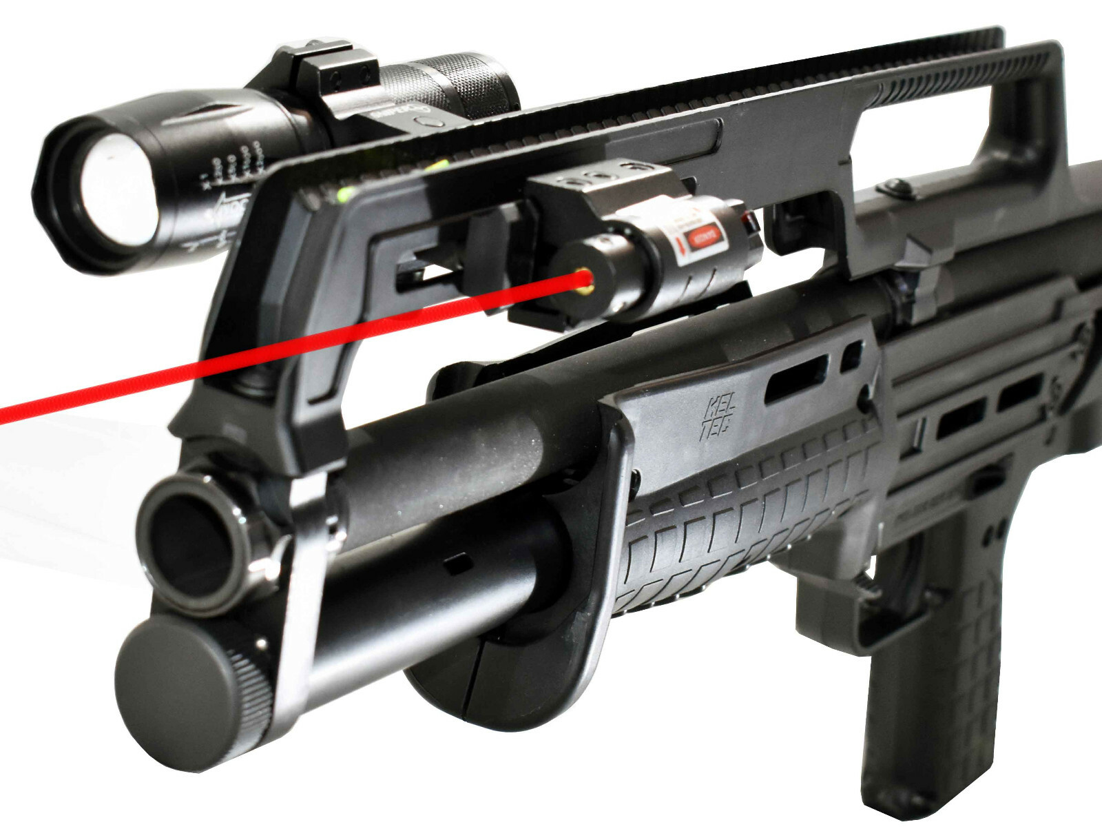 Trinity 1000 lumen flashlight and red dot laser sight for Kel-Tec KS7 ...