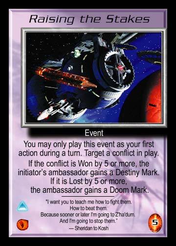 Babylon 5: Raising the Stakes [Lightly Played] from set The Shadows B5 ...