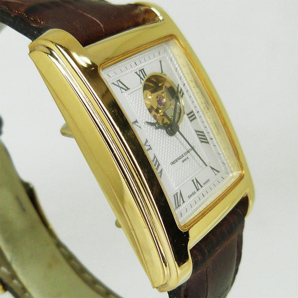 FREDERIQUE CONSTANT Watch Heartbeat Automatic Square Silver GP 33 x 26 ...