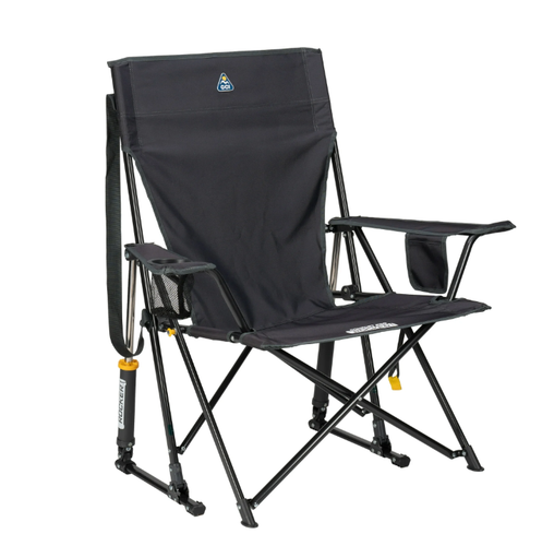 GCI Outdoor Comfort Pro Rocker Foldable Rocking Camp Chair, Dark ...