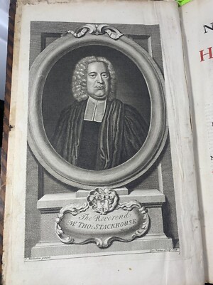 A New History Of The Holy Bible Dated 1755 By Thomas Stackhouse, Offers ...