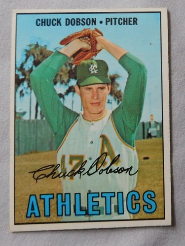 1967 Topps #438 Chuck Dobson Kansas City Athletics Baseball Card Ex | eBay