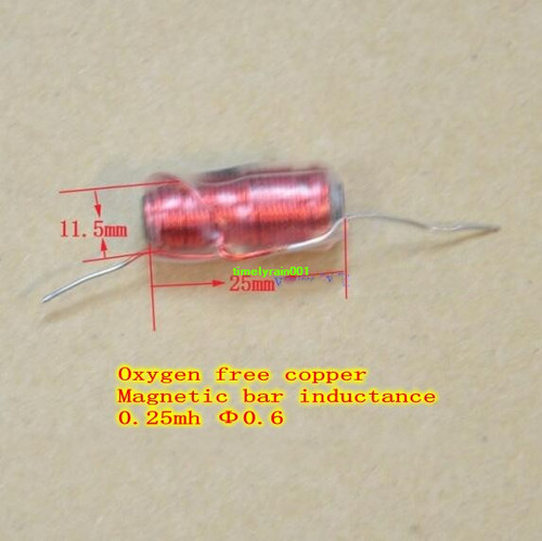Φ0.6 0.25mh Audio Divider inductor Oxygen free copper inductor coil ...