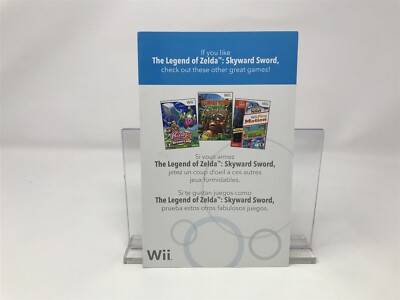 The Legend of Zelda Skyward Sword - Nintendo wii - Promo Insert ONLY ...