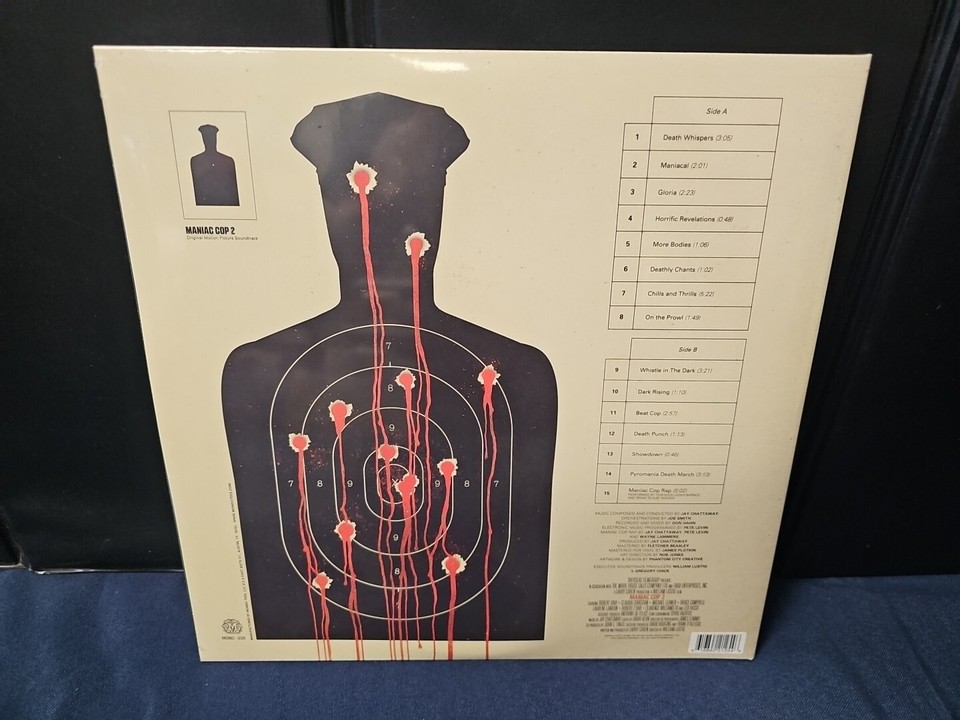 MANIAC COP 2 (1990) Soundtrack LP by Jay Chattaway MONDO - NEW VINYL ...