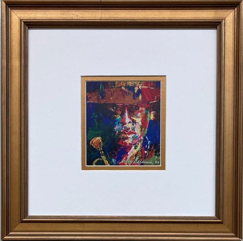 LeRoy Neiman "Miles Davis" Newly CUSTOM FRAMED Art Print JAZZ Trumpeter ...