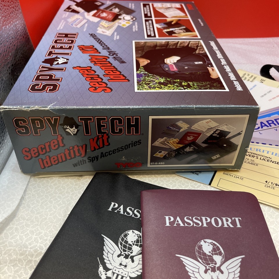 Tyco Spy Tech Secret Identity Kit “With Box” Complete Vintage 1990 ⭐️ ...