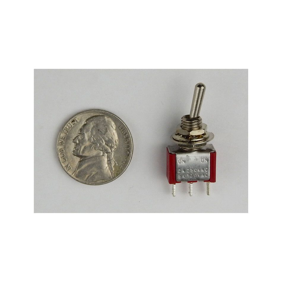 1x SPDT Mini Toggle Switch ON-ON Solder Lug, High Quality. SHIPS FROM ...