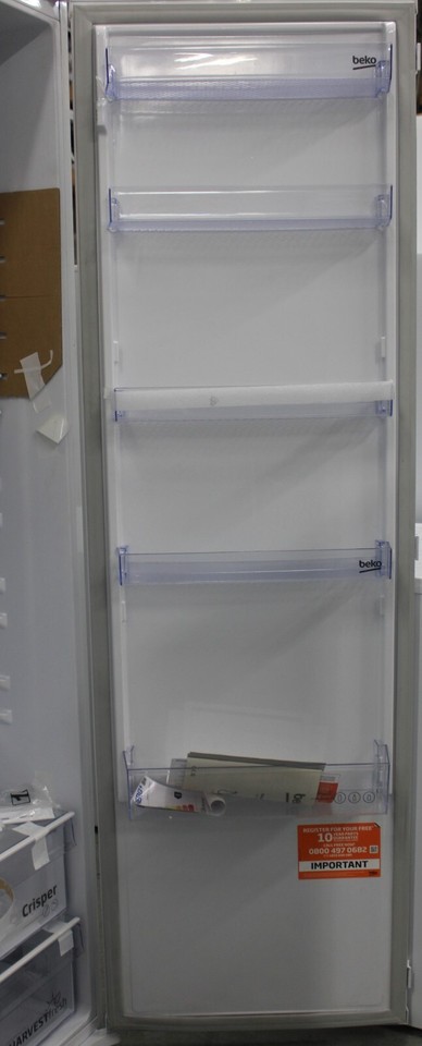 BEKO HarvestFresh BLSD4V577 Integrated Tall Fridge - Sliding Hinge ...