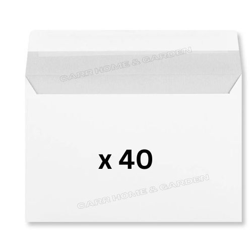 C6 White Envelopes 40 Peel & Seal Small Letter A6 Good Quality 114 x ...