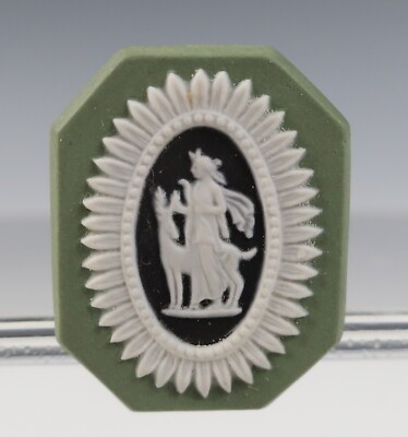 Wedgwood Tricolor Jasperware Diana & Stag Medallion Basalt Cameo ...