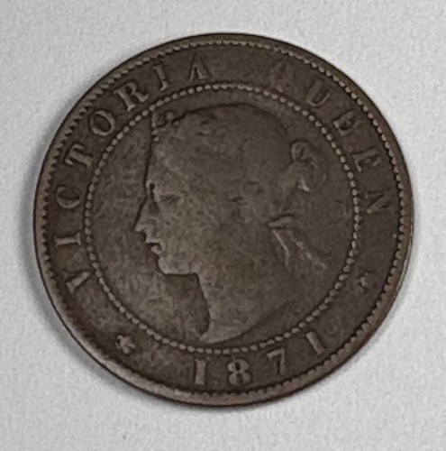 150+ Year Old Coin - 1871 Prince Edward Island One Cent Penny 1C Queen ...