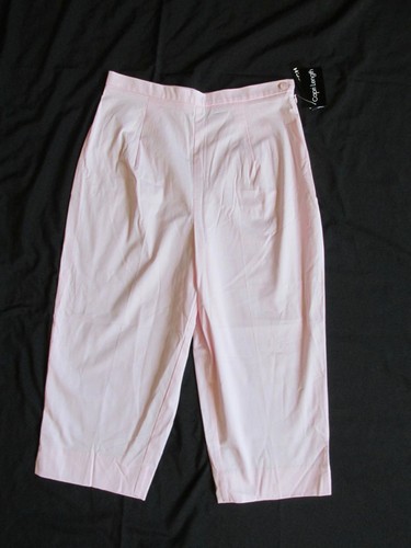 New Paradise Bay Woman Stretch Light Pink Capris High Rise Cropped ...