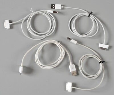 4 - Apple 30 PIN to USB A cables ipod ipad | eBay