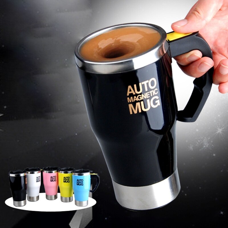 Mixing Cups Lazy Automatic Self Stirring Coffee and Milk Drink Mugs 4 ...