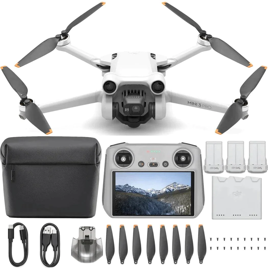 DJI Mini 3 Pro Drone Fly More Bundle Kit with DJI RC Controller Set ...