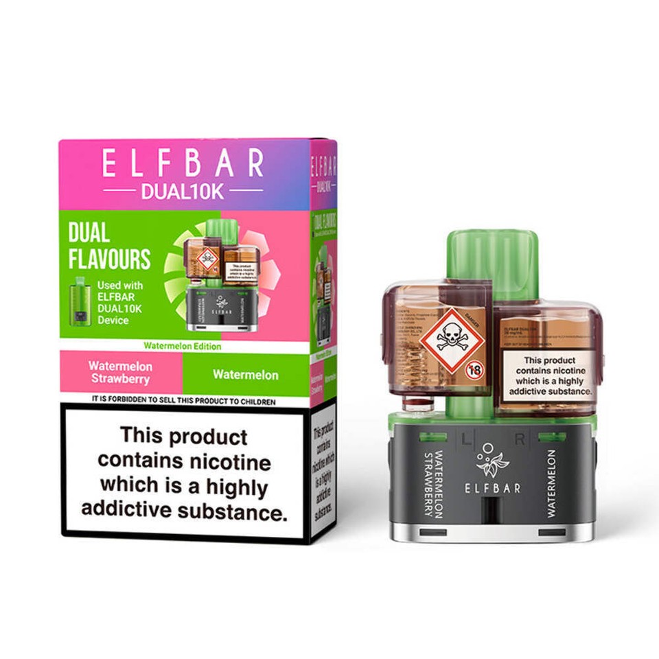 Elf Bar Dual 10K Pods Replacement Vape Pen Kit Prefilled eliquid | 20mg ...