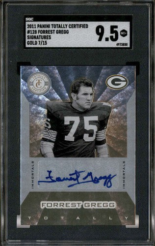 2011 Totally Certified Gold Signatures Forrest Gregg Autograph Auto /15 ...