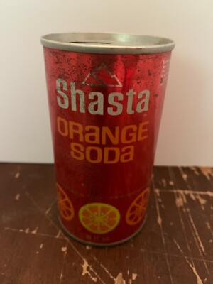 Vintage Shasta Orange Soda Tin Soda Can F | eBay
