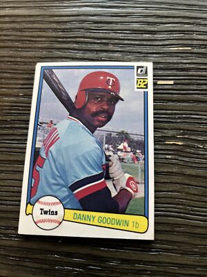 1982 Donruss Minnesota Twins Baseball Card #305 Danny Goodwin | eBay
