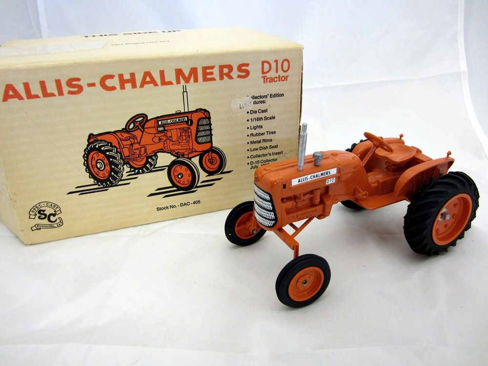 Spec-Cast Allis Chalmers D10 1/16 Diecast Tractor Toy with Box July ...