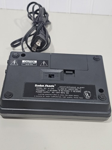 Radio Shack Weather Radio Alert Model 12-240 Tested Working Vintage | eBay