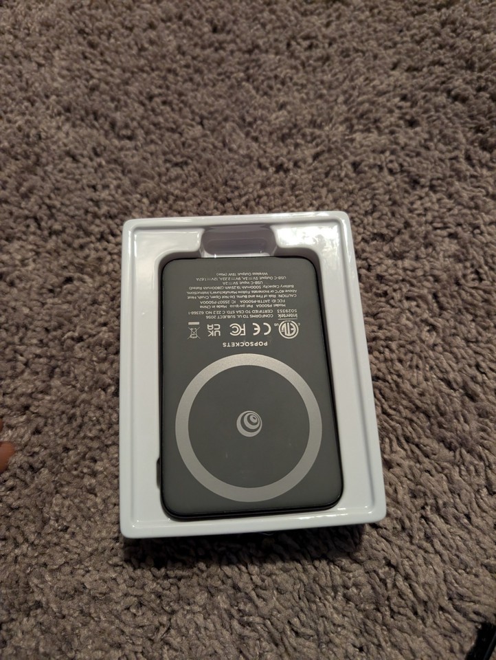 PopSockets PowerPack 5000mAh MagSafe Power Bank & Grip for iPhone ...