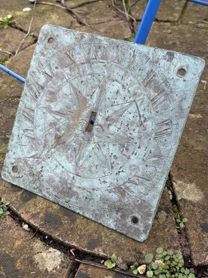 Antique Rare Early 19th C 1800s Bronze Sundial w/ Rich Patina ...