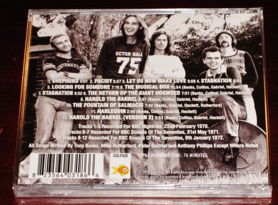 Genesis: The Lost Radio Recordings - BBC Sessions 1970-1972 CD 2019 ...